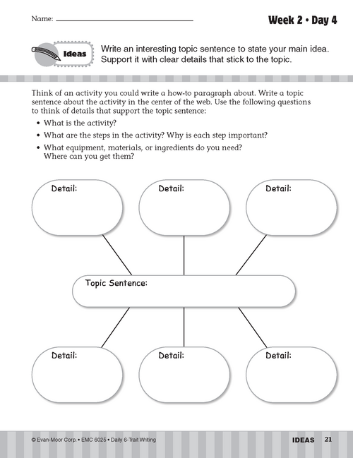 Daily 6-Trait Writing, Grade 5: Ideas and Organization | Teacher ...