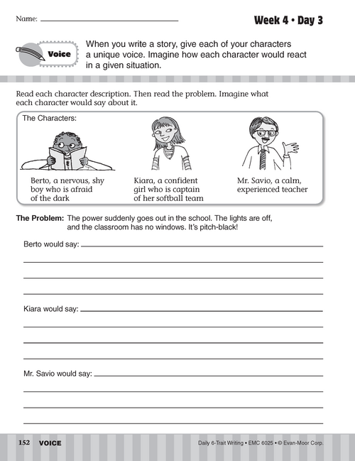 Daily 6-Trait Writing, Grade 5: Word Choice, Sentence Fluency, and ...