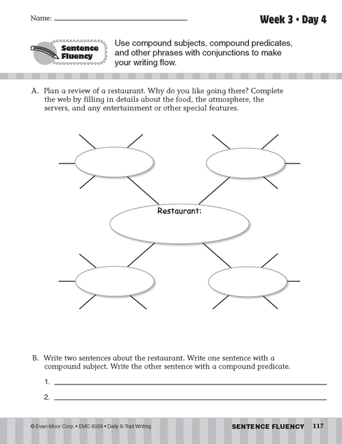 Daily 6-Trait Writing, Grade 6: Word Choice, Sentence Fluency, and ...