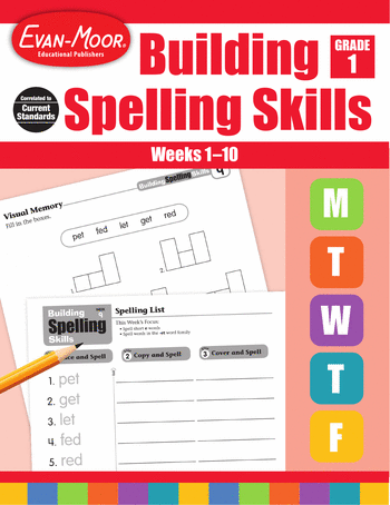 Building Spelling Skills, Grade 1: Weeks 1–10 | Workbook | Education.com