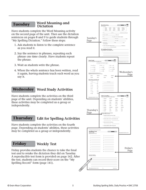 Building Spelling Skills, Grade 4: Weeks 1–10 | Workbook | Education.com