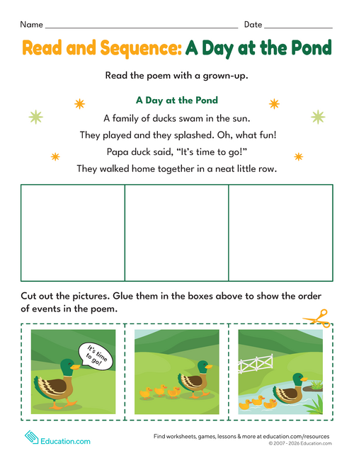 Pre-K Spring Break Packet | Workbook | Education.com