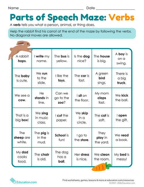 Second Grade Spring Break Packet | Workbook | Education.com