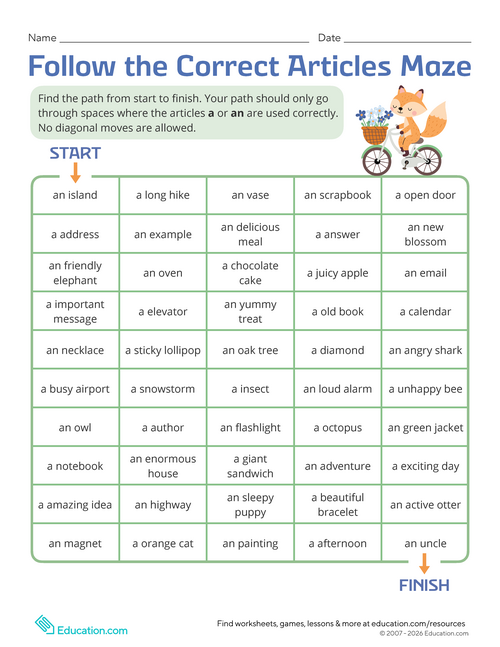 Third Grade Spring Break Packet | Workbook | Education.com