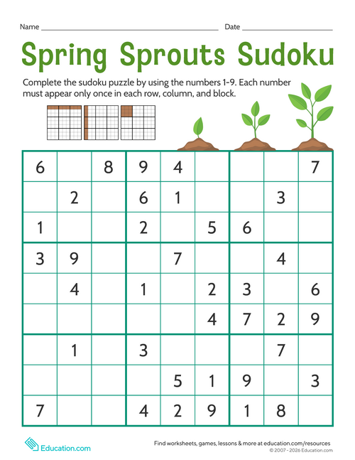 Sixth Grade Spring Break Packet | Workbook | Education.com