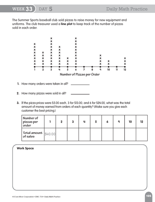 Daily Math Practice, Grade 5: Weeks 25–36 | Workbook | Education.com
