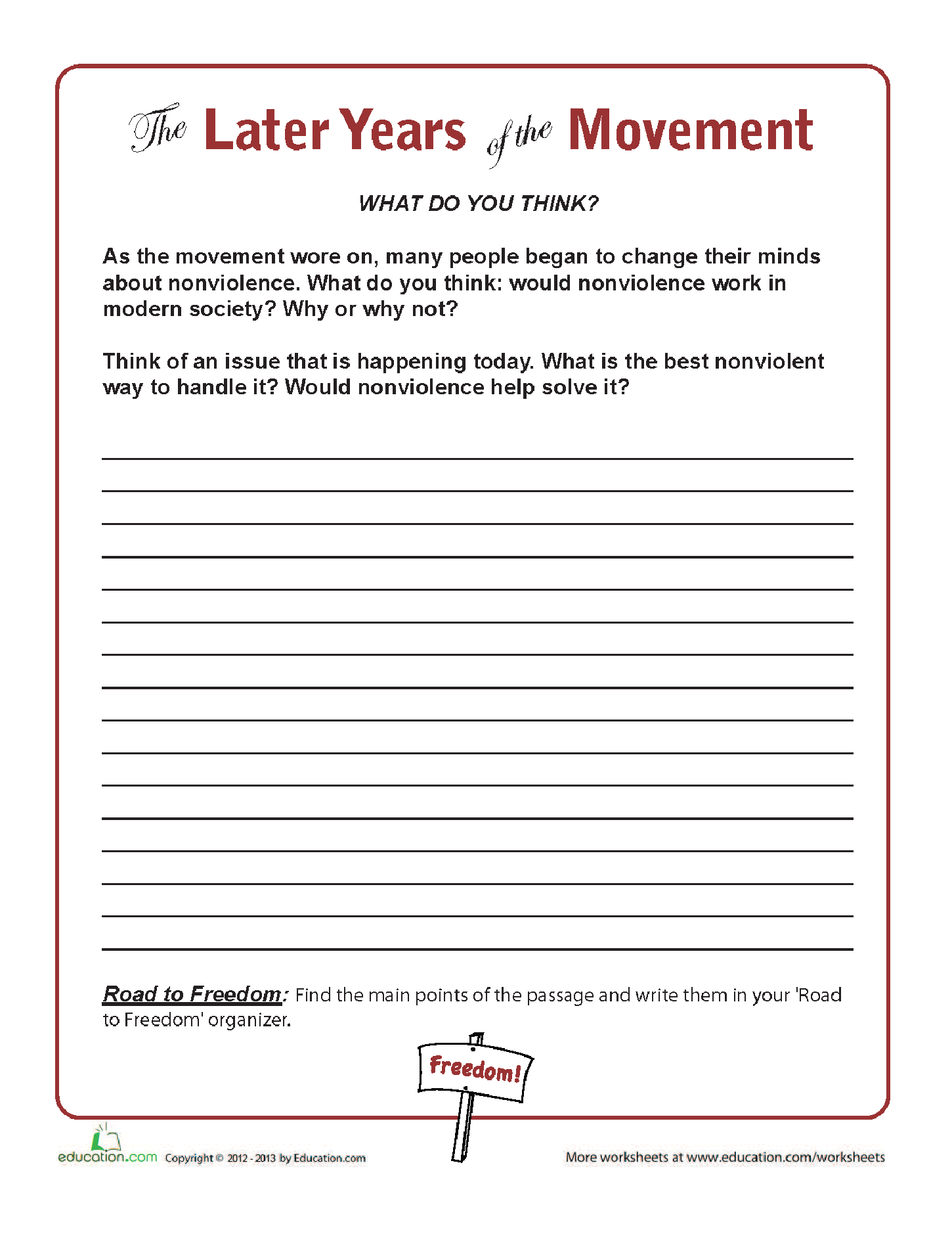 Civil Rights | Workbook | Education.com