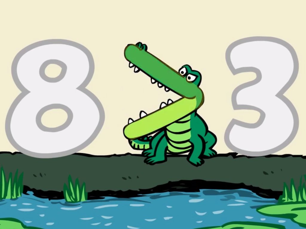 Alligator Greater Than Less Than Song Game Education