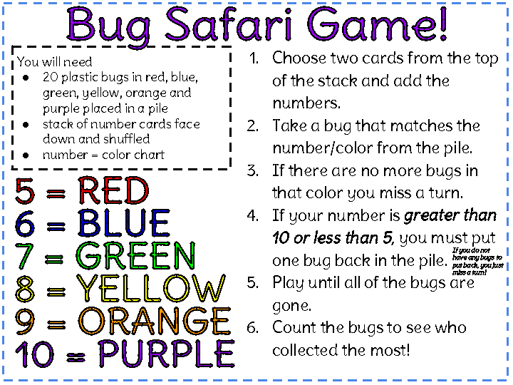 Bug Addition to Ten | Lesson Plan | Education.com