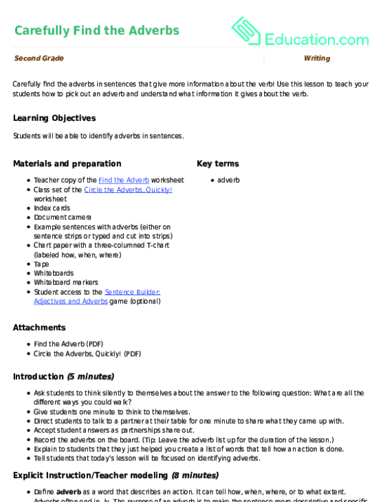 L.2.1.E Lesson Plans - Common Core ELA