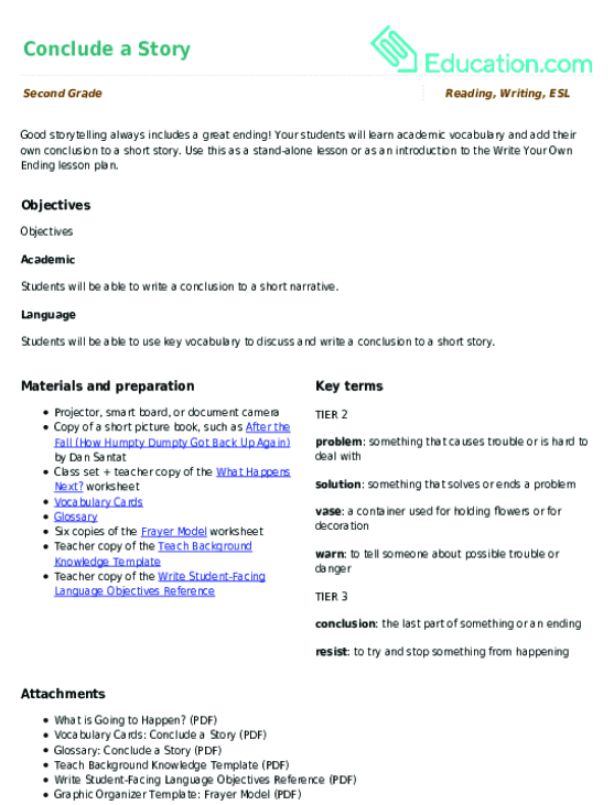 Spark a Story | Activity | Education.com