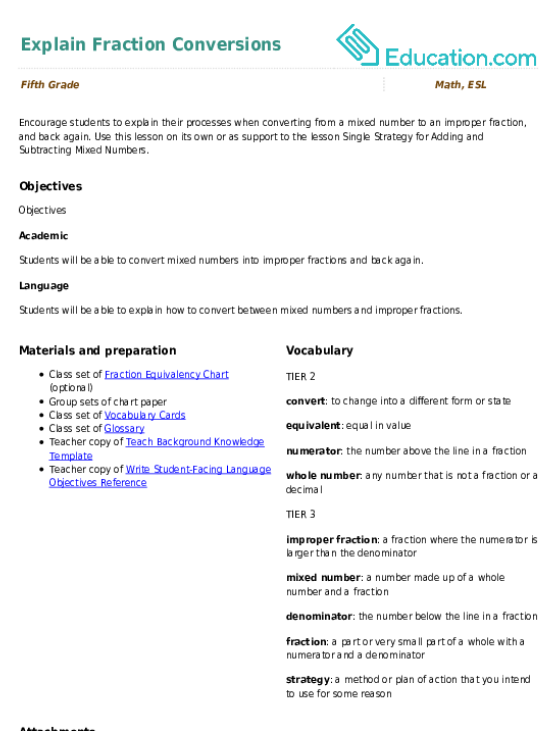 5.NF.A.1 Lesson Plans - Common Core Math