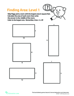 Finding Area: What Information Do I Need? | Lesson plan | Education.com