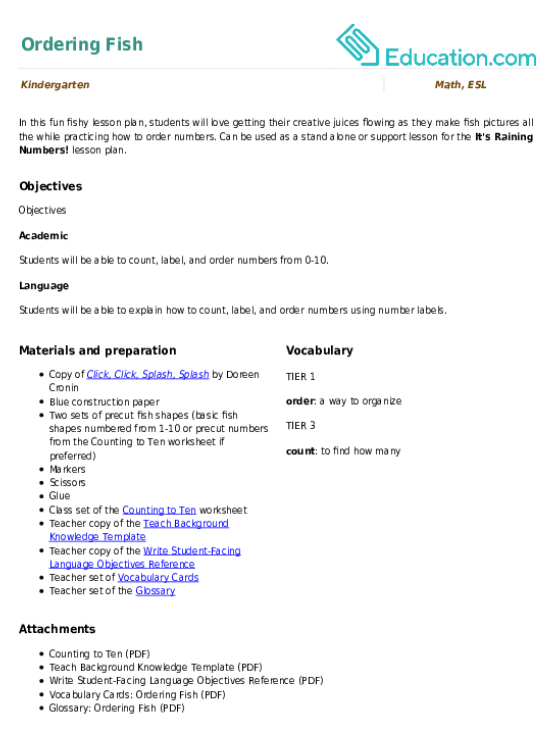 K.CC.B.4 Lesson Plans - Common Core Math
