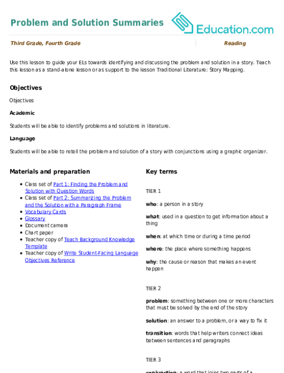 RL.3.2 Lesson Plans - Common Core ELA