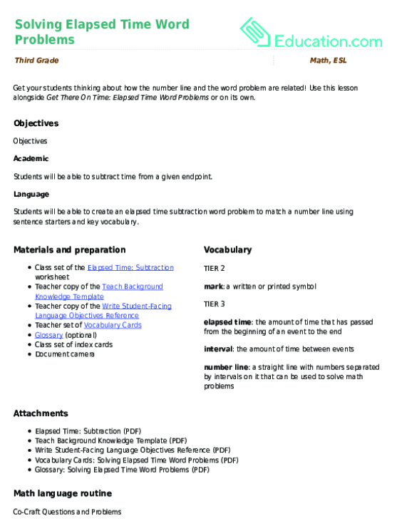 3.MD.A.1 Lesson Plans - Common Core Math