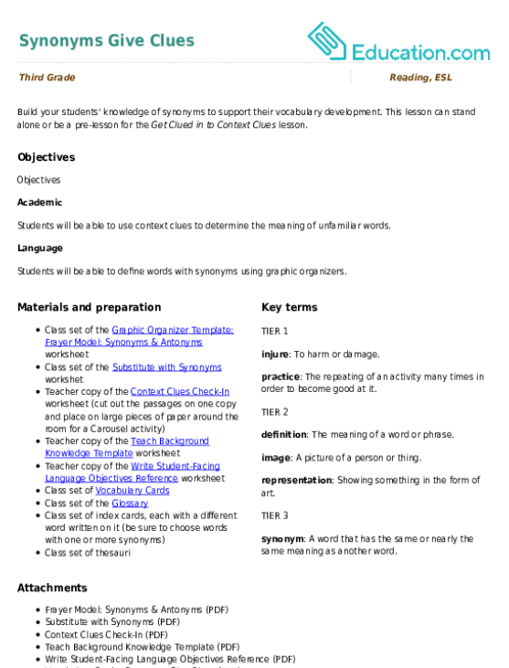 RI.3.4 Lesson Plans - Common Core ELA