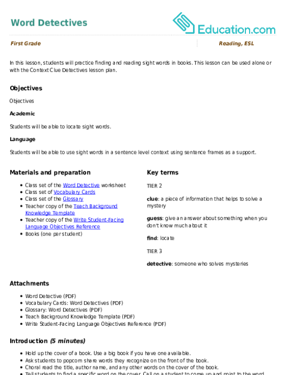 RF.1.3 Lesson Plans - Common Core ELA