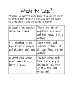 Linking the Logic | Lesson Plan | Education.com