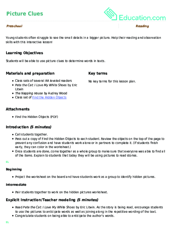 Picture This! An Outdoor Game | Activity | Education.com