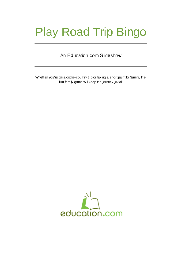 Road Rules | Lesson Plan | Education.com