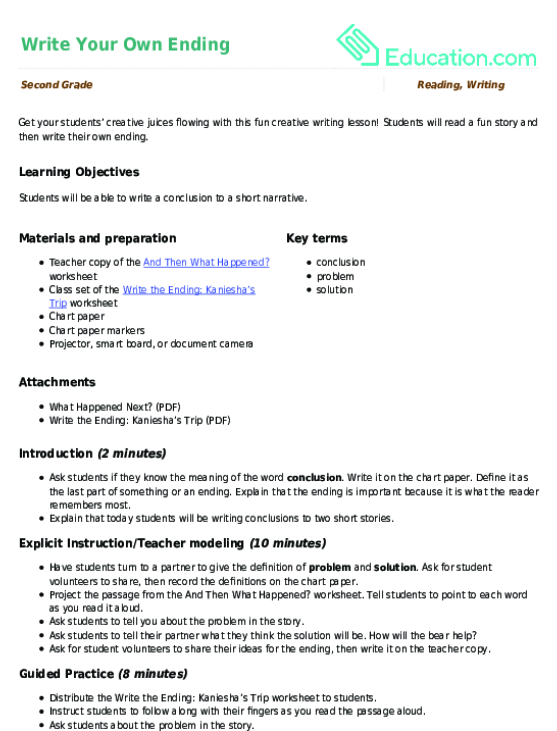 Write Your Own Adventure Story | Activity | Education.com