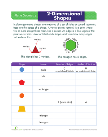 2-D and 3-D Shapes | Workbook | Education.com