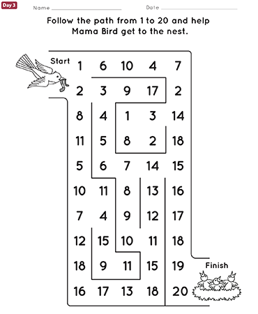 Independent Study Packet for Kindergarten, Week 1 | Workbook ...