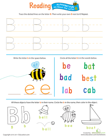 All About the Alphabet | Workbook | Education.com