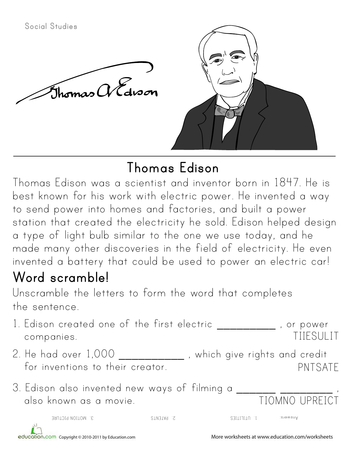 American Heroes: Reading Comprehension | Workbook | Education.com