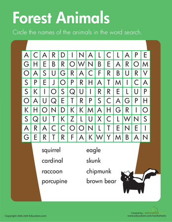Animal Antics | Workbook | Education.com