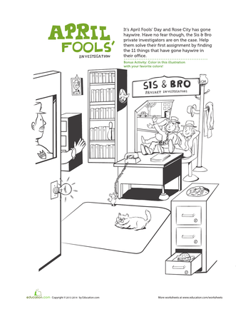 April Fools' Fun | Workbook | Education.com