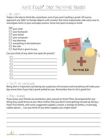 April Fools' Fun | Workbook | Education.com