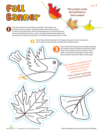 Autumn Activity Book | Workbook | Education.com