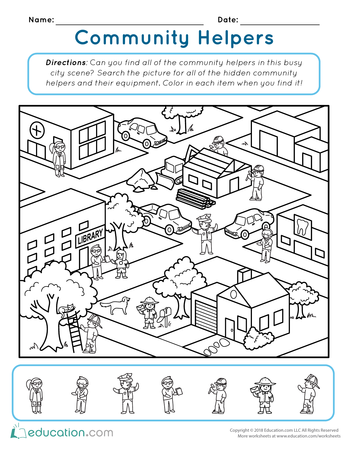 Community Helpers | Workbook | Education.com