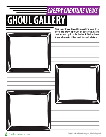 Creepy Creatures | Workbook | Education.com