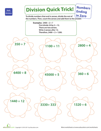 Divide Them Up | Workbook | Education.com