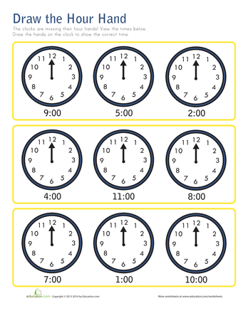Get Clock-Wise | Workbook | Education.com