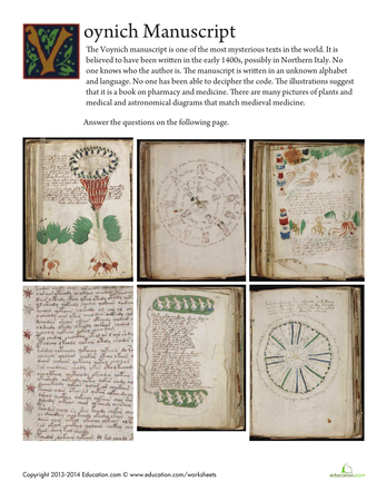 Glyphs and Codes | Workbook | Education.com