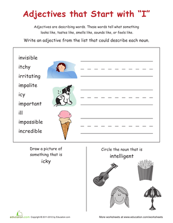 Grammar: Parts of Speech Practice | Workbook | Education.com