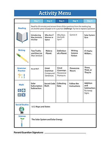 Third Grade Independent Study Packet - Week 2 | Workbook | Education.com