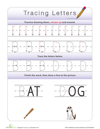 Letter Formation | Workbook | Education.com