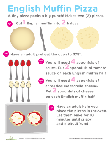 Measure and Cook Recipe Book | Workbook | Education.com