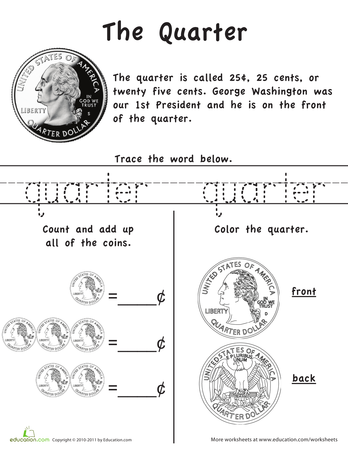 Money Math: All About Coins | Workbook | Education.com