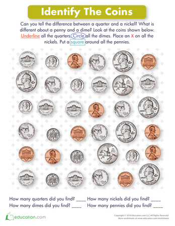 Money Math | Workbook | Education.com