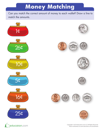 Money Math | Workbook | Education.com