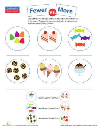 More or Less? | Workbook | Education.com