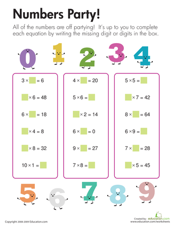 Multiplication Basics | Workbook | Education.com