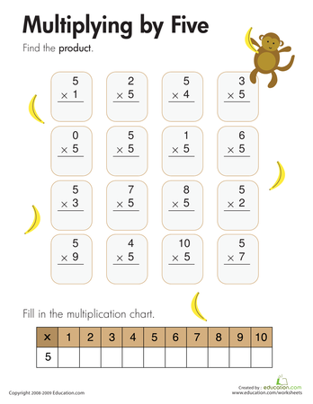 Multiplication Mania | Workbook | Education.com