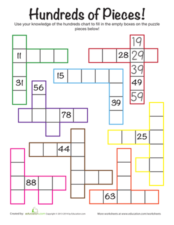 Navigating Numbers 1-100 | Workbook | Education.com
